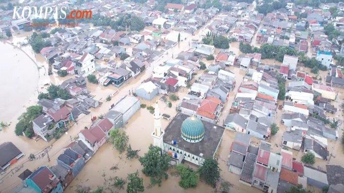 Bekasi Lumpuh Diterjang Banjir Besar Sepanjang Sejarah, Ketinggian Air Capai 8 Meter, 1 Orang ...