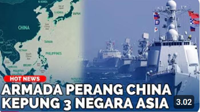Video Armada Kapal Perang China Kepung Jepang, Filipina, Taiwan, Siap Kobarkan Perang Asia ...