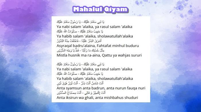 Lirik Sholawat Mahalul Qiyam Lengkap, Ya Nabi Salam Alaika Anjuran ...