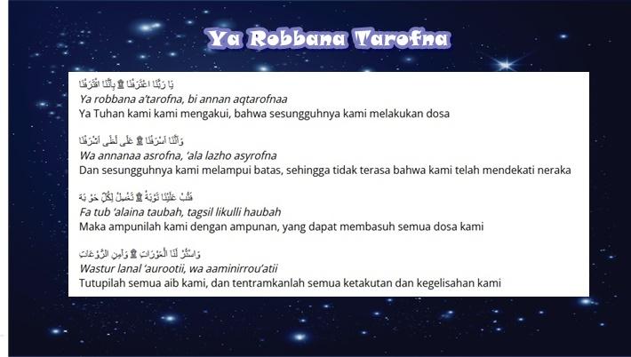 Lirik Sholawat Ya Robbana Tarofna Berlimpah akan Kalimat Doa Kebaikan ...