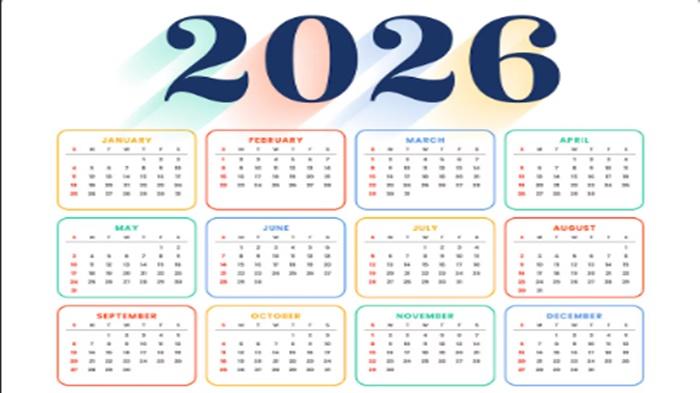Kalender Tahun 2026, Lengkap dengan Jadwal Hari Libur Nasional, Jadwal ...