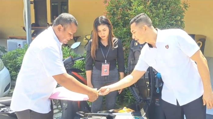 Polres Parigi Moutong Kembalikan Dua Motor Curian ke Pemilik - Tribunpalu.com