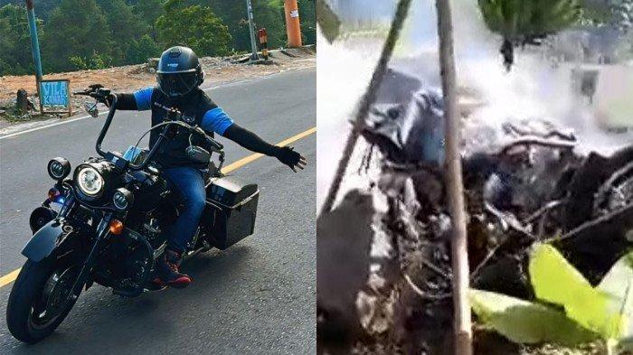 Tabrak Batu Besar saat Touring Pakai Moge, Ruri Repvblik Terpental 3 ...