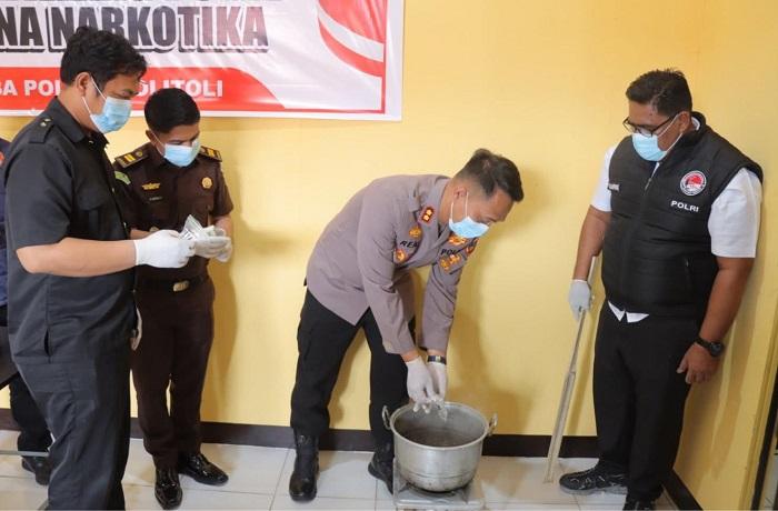 Polres Tolitoli Musnahkan 296,32 Gram Sabu, Hasil Kasus Narkoba 2026 ...
