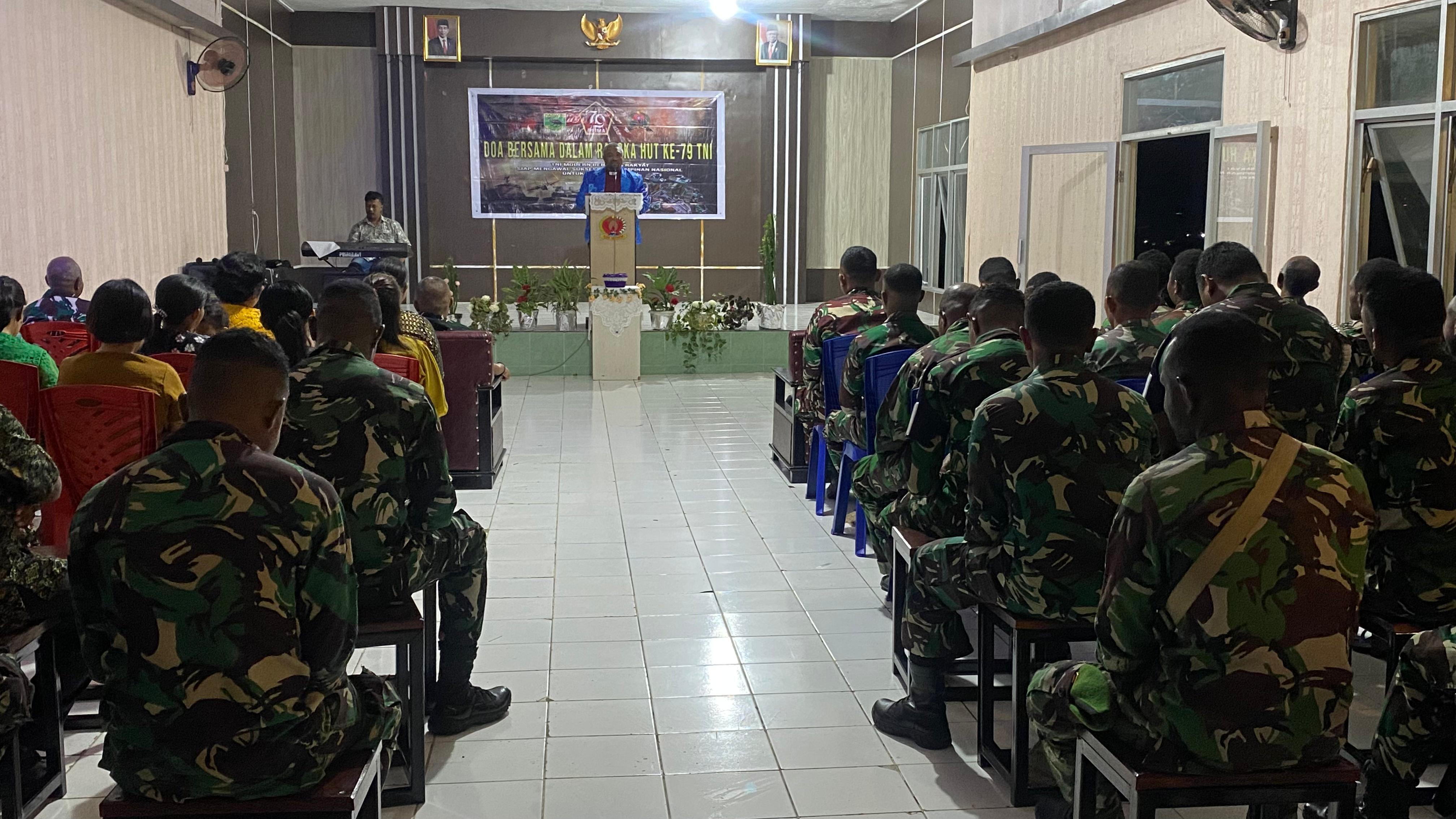 Jelang HUT ke-79 TNI, Prajurit Korem 182/JO Fakfak Doa Bersama ...