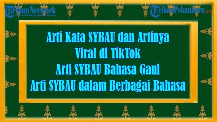 Arti Kata SYBAU dan Artinya yang Viral di TikTok serta Arti SYBAU ...