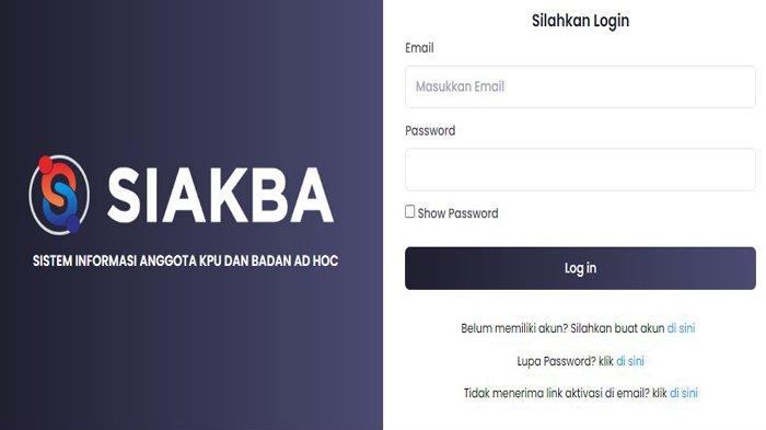 Cara Aktivasi Akun SIAKBA KPU go id dan Cara Daftar Akun SIAKBA KPPS ...