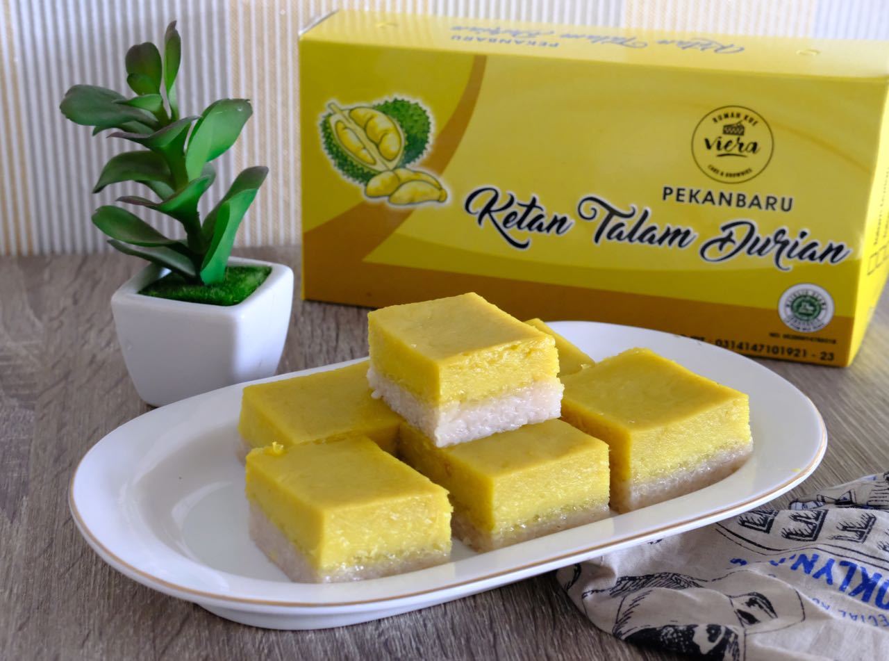 Makanan Khas Riau, Ketan Talam Durian Khas Pekanbaru yang Lezat, Begini ...
