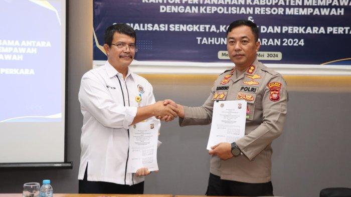 Polres Mempawah dan BPN Teken Kerja Sama Penyelesaian Sengketa hingga Berantas Mafia Tanah ...