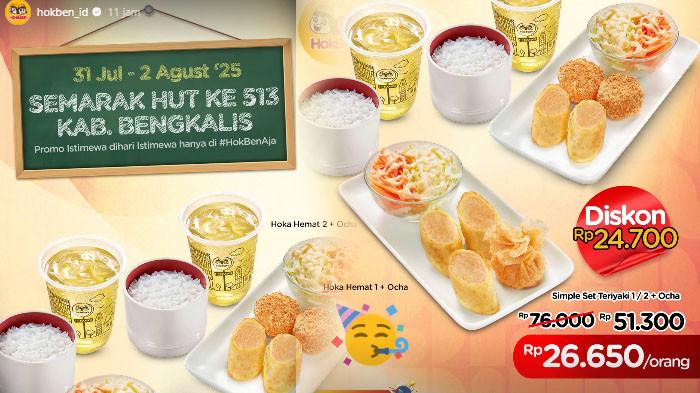 PROMO Murah Makan HokBen Cukup Bayar Rp 26.650 Berlaku Hingga 2 Agustus ...