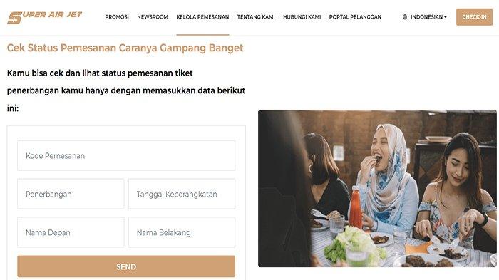 Petunjuk dan Cara Pesan Tiket Pesawat Maskapai Super Air Jet Terbaru 2023 - Tribunpontianak.co.id