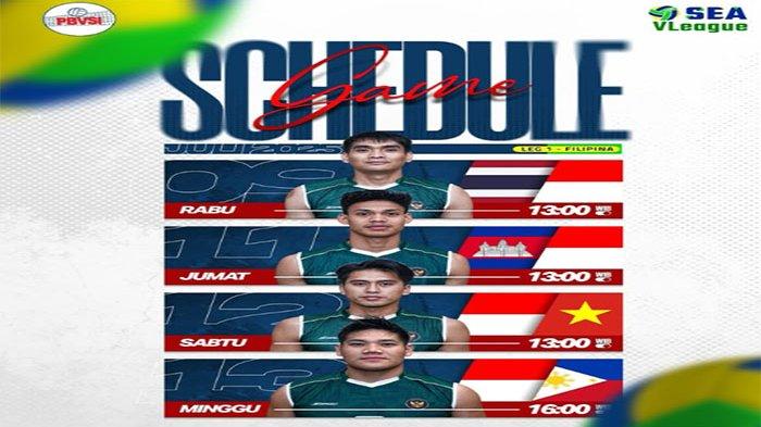 Jadwal Bola Voli Putra SEA V League 2025 Lengkap Jam Tayang di Moji TV - Tribunpontianak.co.id