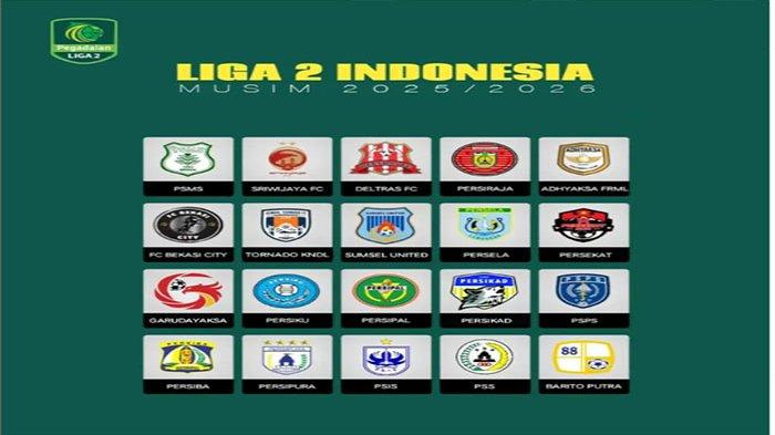Jadwal Bola Liga 2 Indonesia 2025-2026 Lengkap Format Dua Wilayah ...