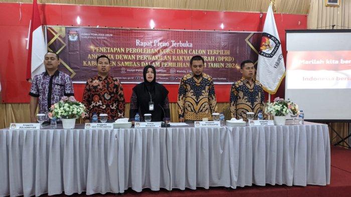 KPU Sambas Resmi Tetapkan Kursi dan Anggota DPRD Terpilih - Tribunpontianak.co.id