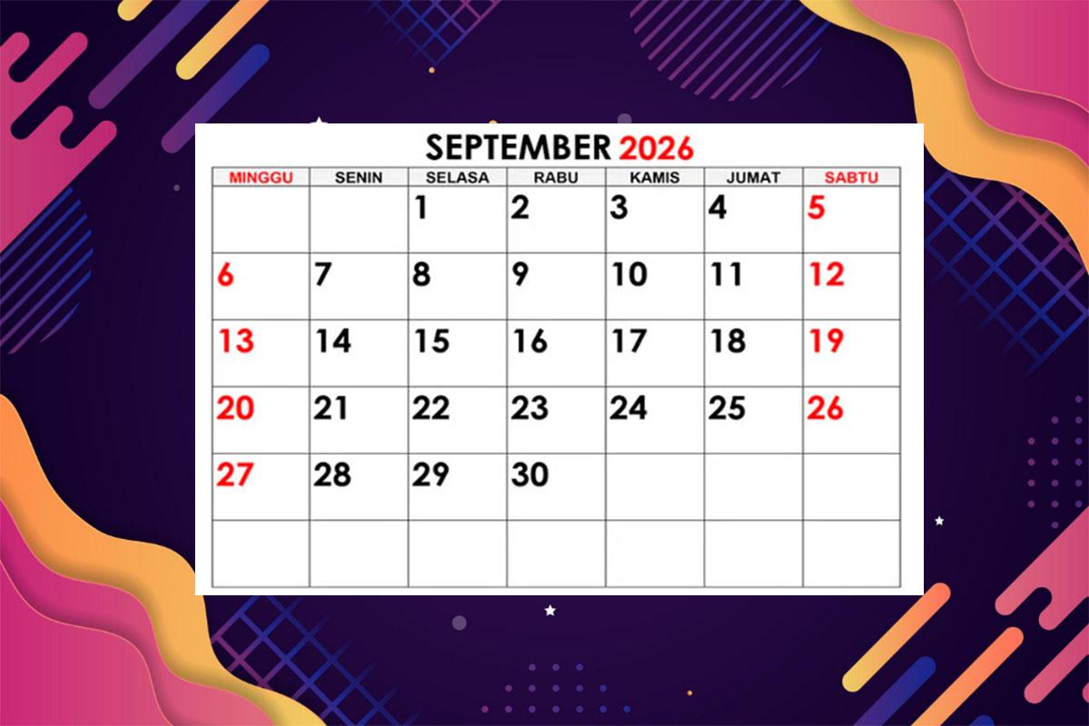 CEK Tanggal Merah September 2026, Tanpa Long Weekend dan Libur Nasional ...