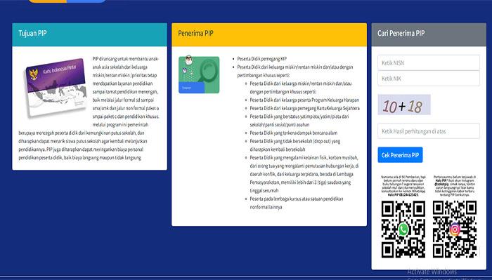 PIP Agustus 2025 Cair! Cek Status Penerima Dana Bantuan Siswa Lewat NISN dan NIK ...