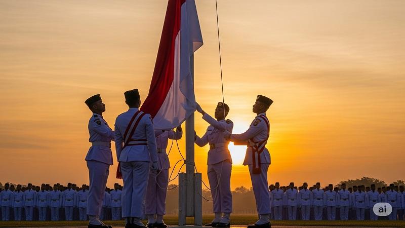 SUSUNAN Upacara 17 Agustus 2025 Peringatan HUT Ke-80 RI Resmi dari Pedoman SE Kemensetneg ...