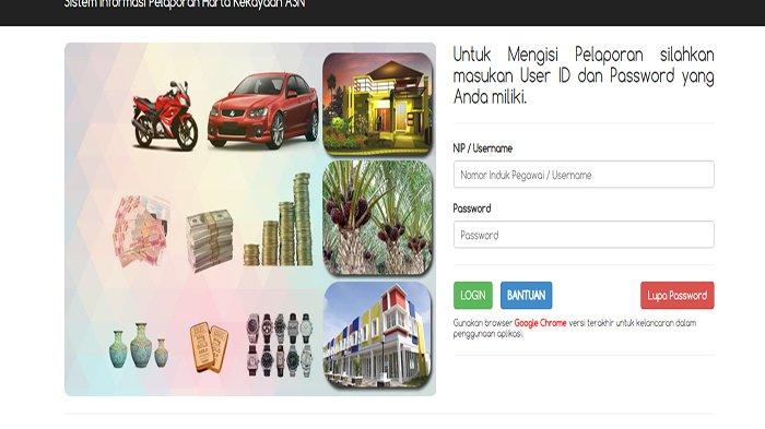 Siharka Login https://siharka.menpan.go.id untuk Link Lapor LHKASN ...