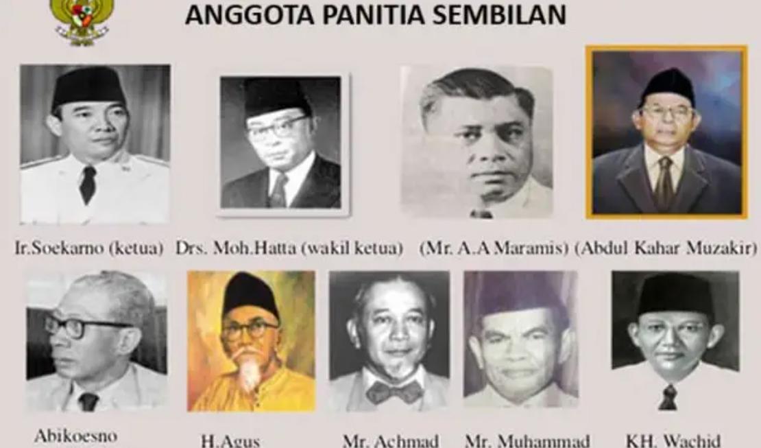 Mengenal Panitia Sembilan Setelah dibentuknya BPUPKI, Materi PPKn Kelas ...
