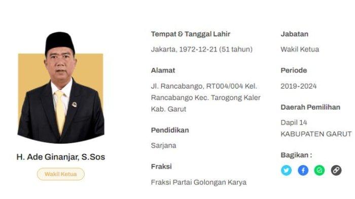 WAJAH Baru Ade Ginanjar Melesat Dalam Hasil Perhitungan Suara DPR RI Dapil Jabar XI, Kalahkan ...