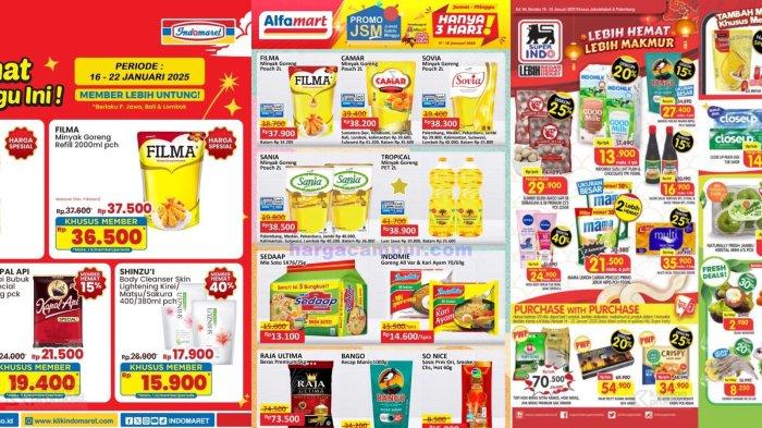 Daftar Lengkap Promo JSM Alfamart, Indomaret, dan Superindo 18-19 Januari 2025, Member Lebih ...