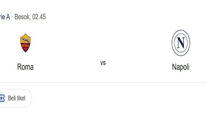 Prediksi Skor dan Susunan Pemain Roma VS Napoli, Adu Tajam Dovbyk dan Lukaku - Tribunpriangan.com