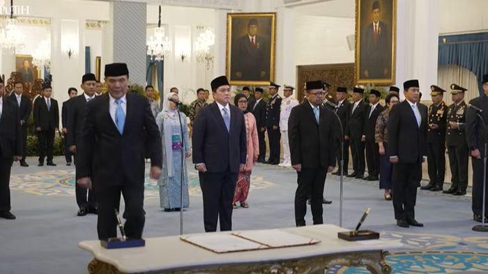 Daftar Menteri dan Pejabat Baru yang Dilantik Prabowo Hari Ini, Erick Thohir Jadi Menpora ...