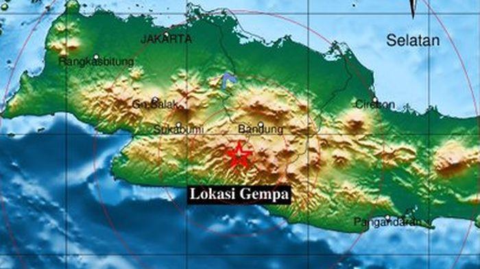 Gempa Terkini di Jawa Barat Guncang Bandung, BMKG Tunjukkan Pusat Gempa Dangkal di Darat ...