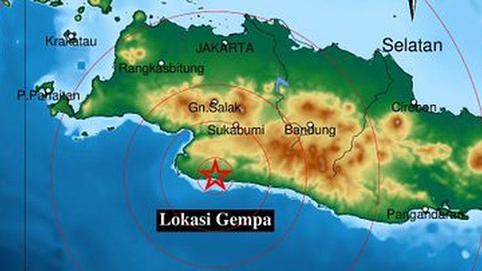 2 Gempa Terkini di Jawa Barat Mengguncang Sukabumi MInggu Dini Hari, BMKG: Pusat di Darat ...
