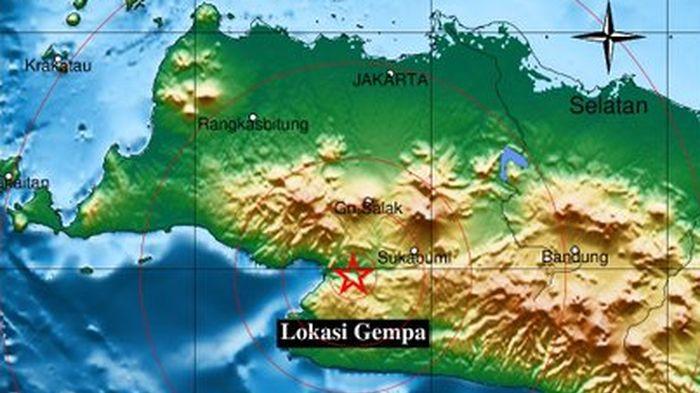 Baru Saja Gempa Terkini di Jawa Barat Mengguncang Sukabumi, Kamis Pagi - Tribunpriangan.com