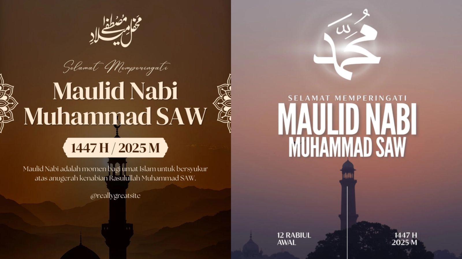 30 Link Download Poster Spesial Maulid Nabi 2025 dengan Nuansa Islami, Cocok Dibagikan di Medsos ...