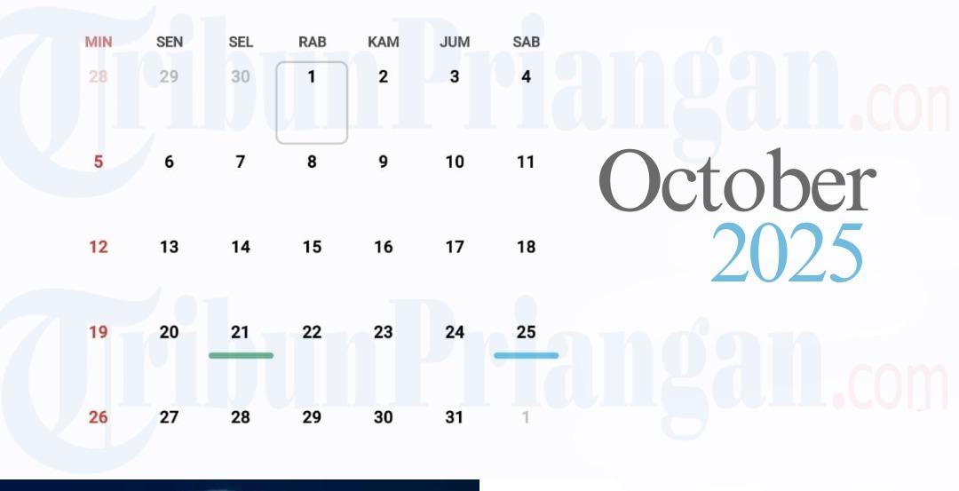 Daftar Long Weekend Oktober 2025, Lengkap Penanggalan Hijriyah dan Jawa ...