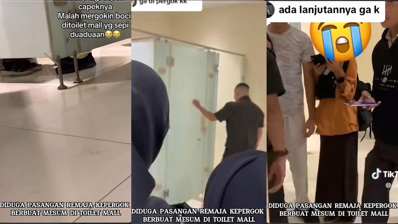 ASTAGHFIRULLAH, 2 Remaja Terekam Sedang Mesum di Toilet Mall, Warganet Langsung Semprot Begini ...