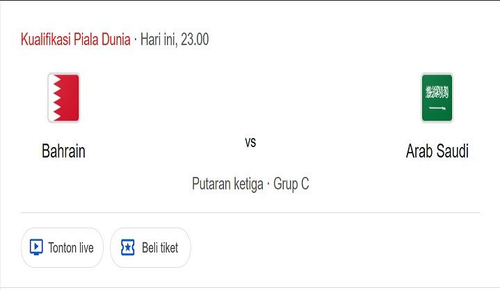 Prediksi Skor dan Susunan Pemain Bahrain VS Arab Saudi, Adu Tajam ...