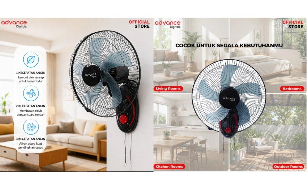5 Rekomendasi Kipas Angin Dinding 100 Ribuan, Solusi Murah Hadapi Hawa ...