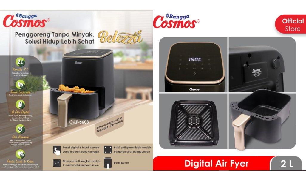 Review Lengkap Cosmos Air Fryer Digital CAF-6603: Kelebihan dan ...