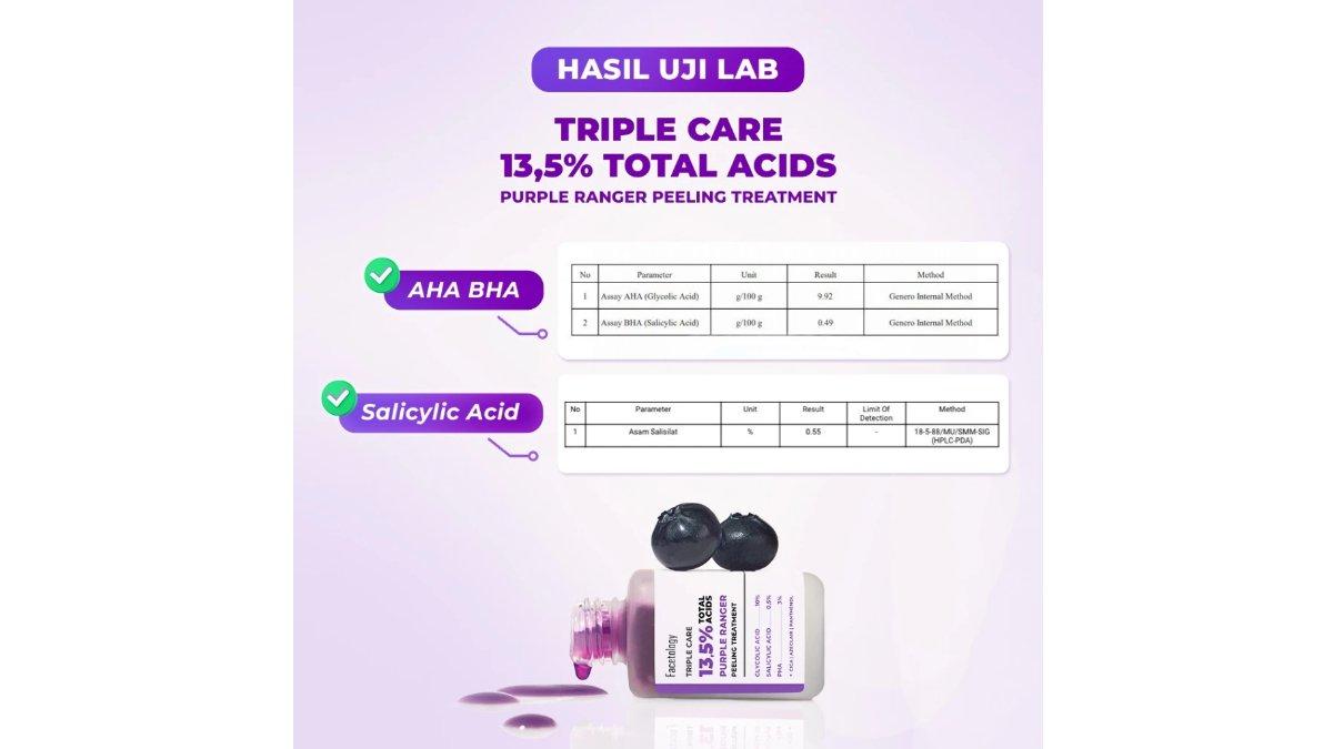 Review Facetology Triple Care Total Acids Purple Ranger Peeling ...