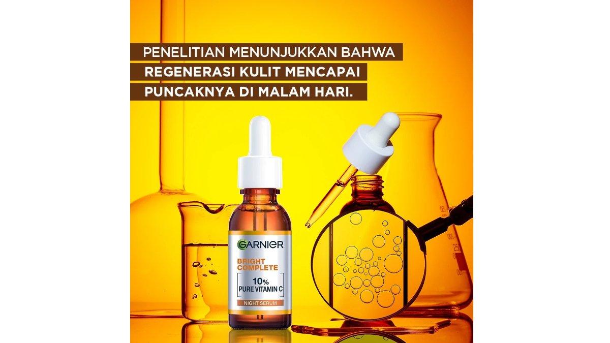 Review GARNIER Serum Bright Complete Overnight Pure Vitamin C: Manfaat ...