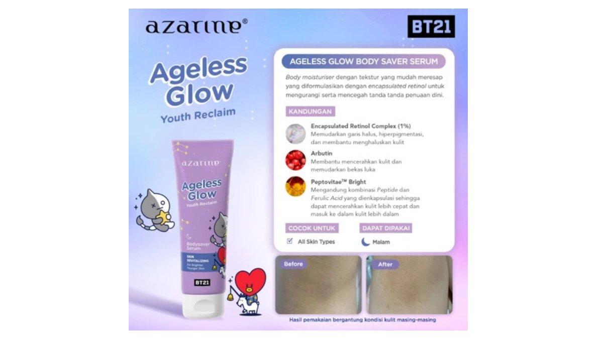 Review Azarine Body Lotion Ageless Glow untuk Kulit Kusam dan Tanda ...
