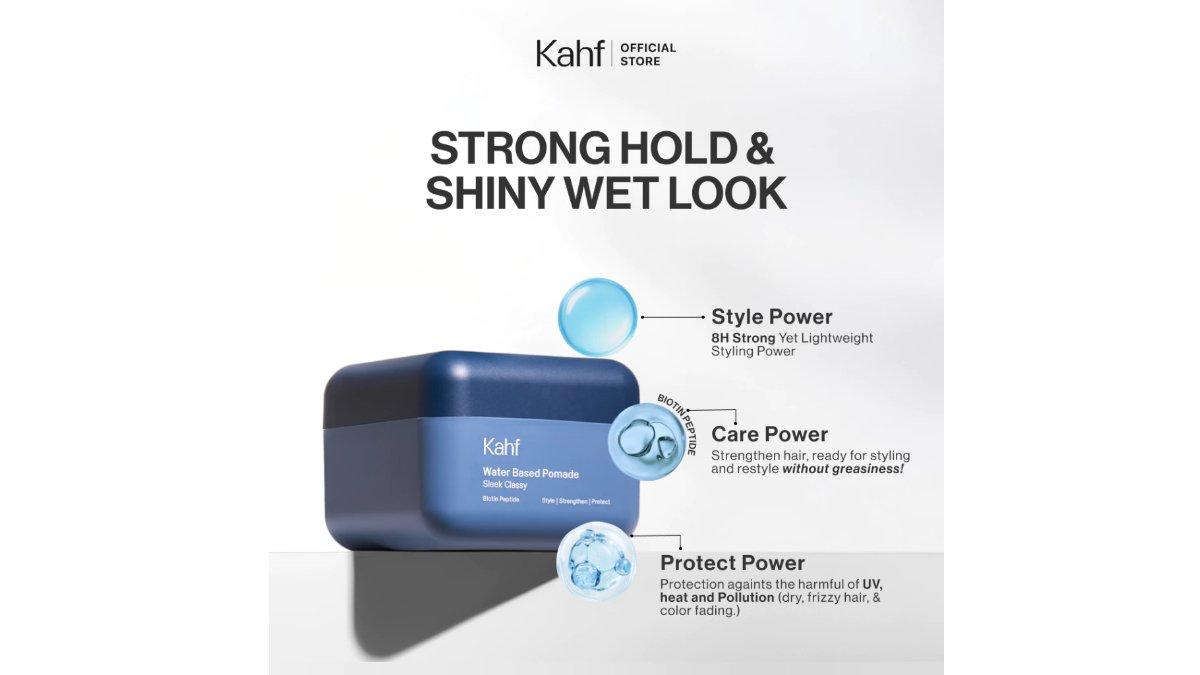 Review Kahf Sleek Classy Water Based Pomade: Manfaat, Kelebihan hingga ...