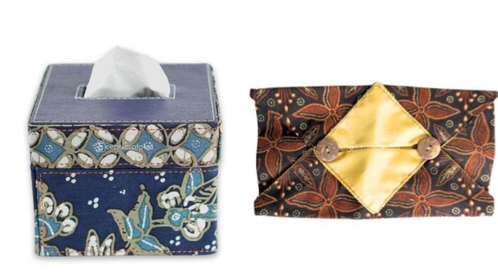 4 Rekomendasi Tempat Tisu Motif Batik dari Cenderaloka - Tribunshopping.com