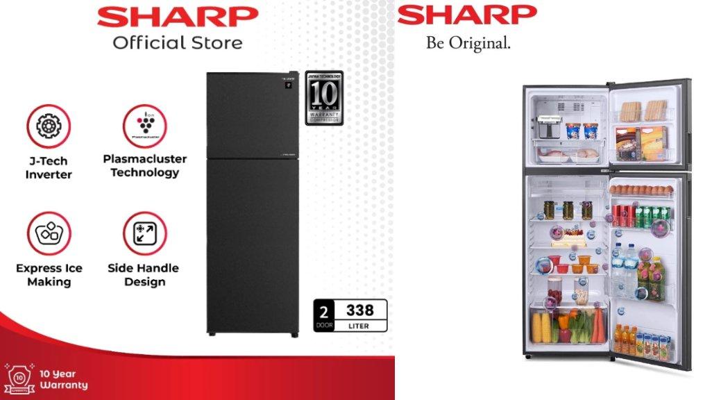 Review Lengkap Kulkas Sharp SJ426SI-GK Shine J-Tech Inverter, Cek Plus ...