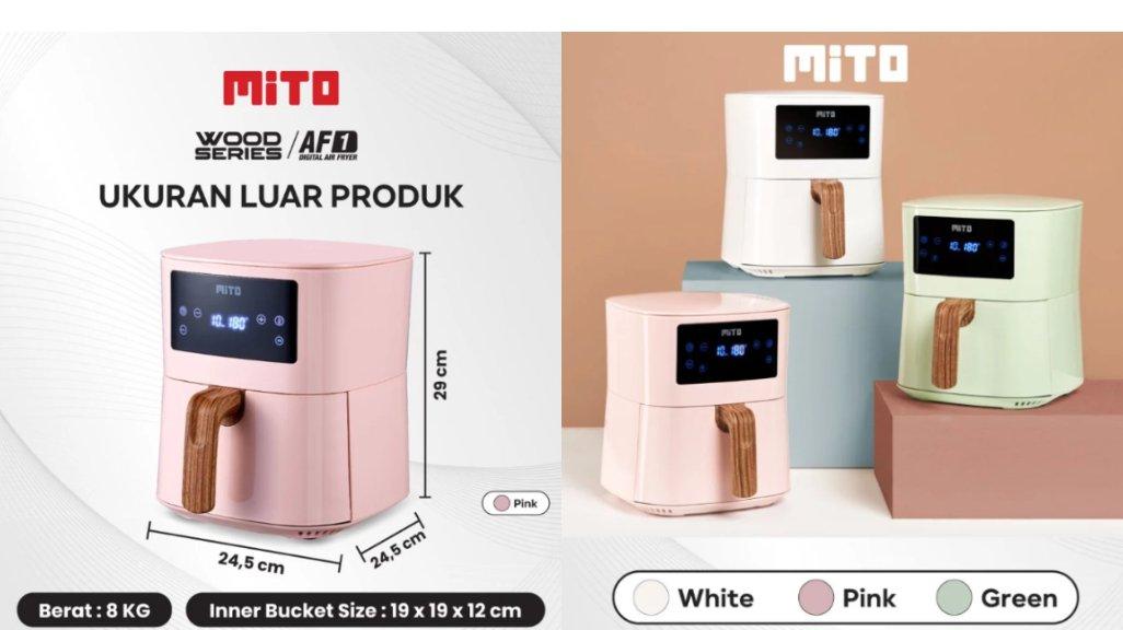 Review Lengkap Air Fryer Low Watt MiTO AF1 Wood yang Lagi Turun Harga ...