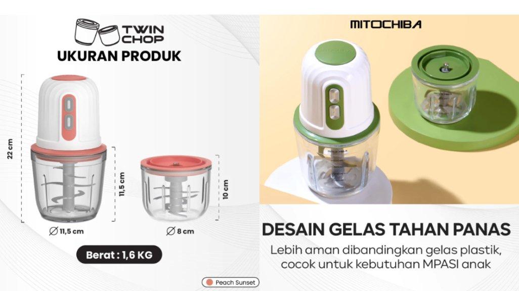 Review Lengkap Chopper Mitochiba TwinChop CH60: Harga Terbaru ...