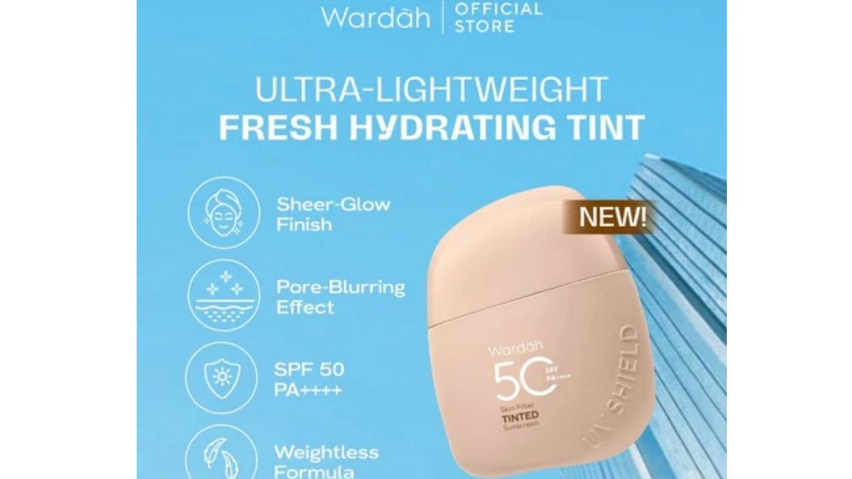 Review Wardah UV Shield Skin Filter Tinted Sunscreen SPF 50: Manfaat ...