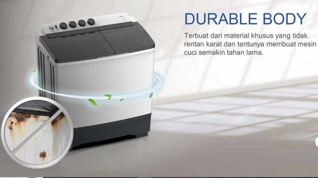 Review Lengkap Mesin Cuci Midea MT100W80 1 Jutaan: Cek Fitur ...