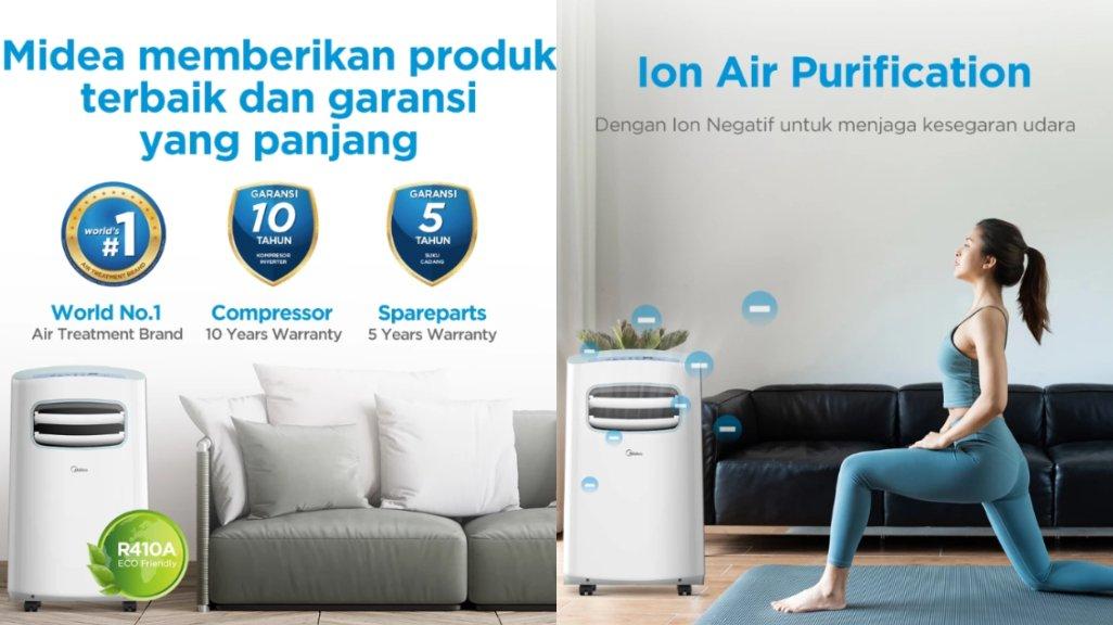 Review Lengkap AC Portable Midea 1 PK MPF2: Kelebihan hingga Kekurangan ...