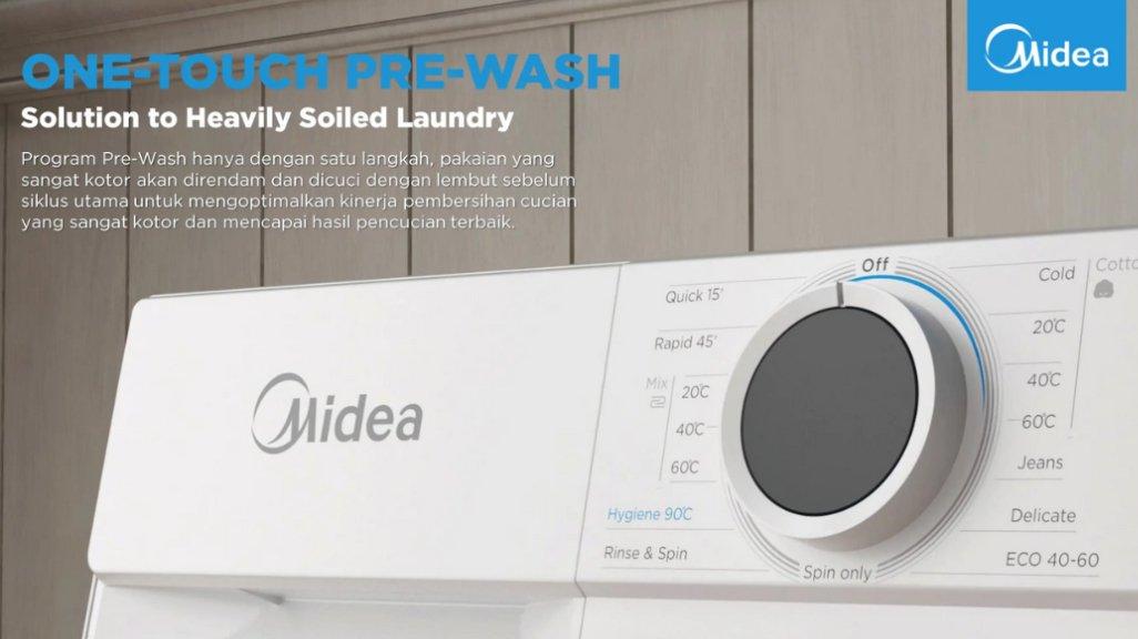 Review Lengkap Mesin Cuci Midea Front Loading MF100W75: Kelebihan dan ...