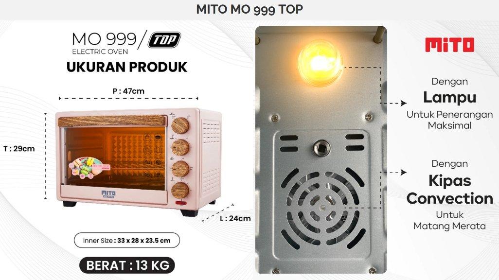 Review Lengkap Oven MiTO MO 999 TOP yang Turun Harga Jadi Under 1 Juta ...