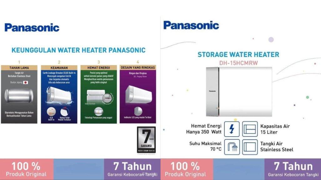 Review Lengkap Water Heater Panasonic DH-15HCMRW: Harga Terbaru ...